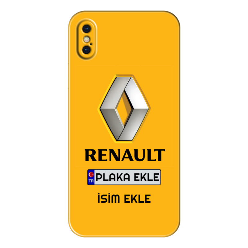 Apple iPhone X Kılıf Tasarla - Resimli Kılıfını Renault Logo Silikon Kılıf