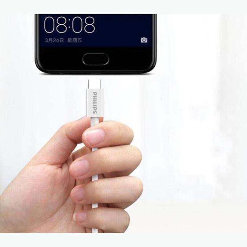 Philips DLC1510C-51 USB-C 3A 3M Şarj Kablosu Dara Aksesuar