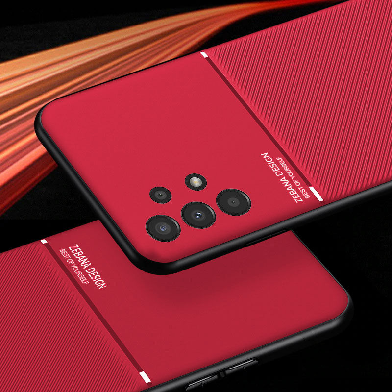 Samsung Galaxy A73 5G Kılıf Kırmızı Zebana Design Silikon Kılıf