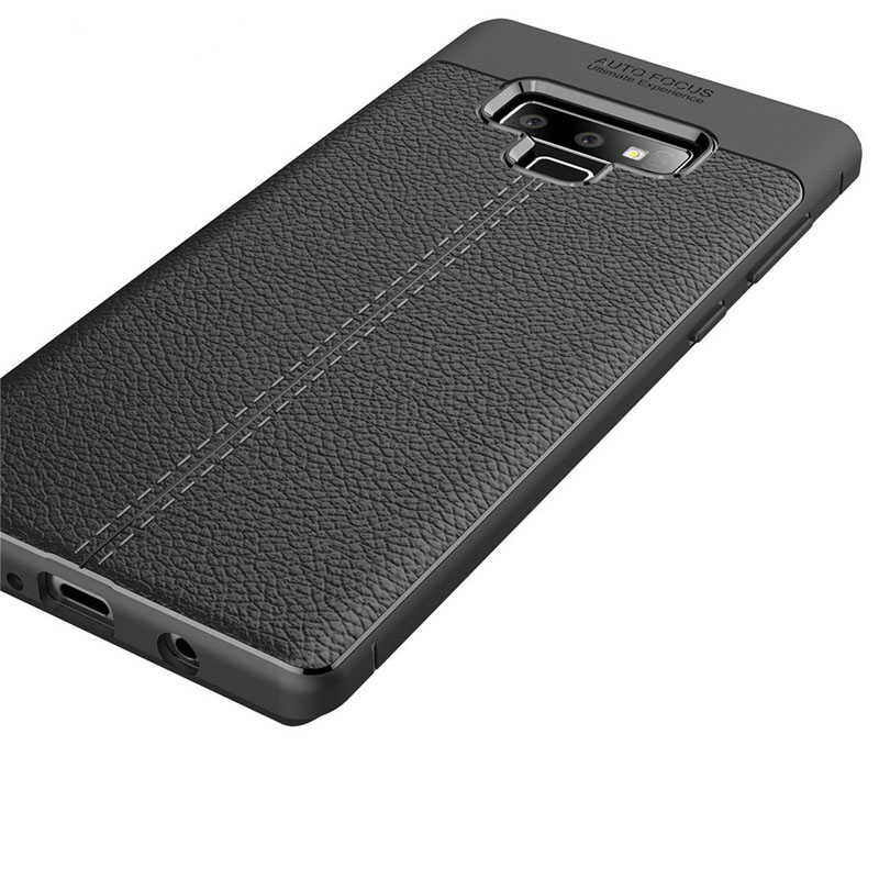 Samsung Galaxy Note 9 Kılıf Lacivert Auto Focus Silikon Kılıf