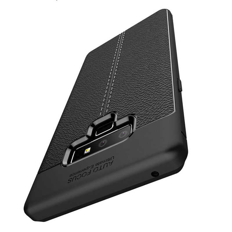 Samsung Galaxy Note 9 Kılıf Lacivert Auto Focus Silikon Kılıf
